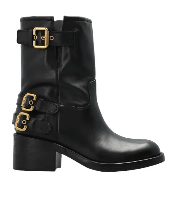 Chloé Dakota Buckled Ankle Boots