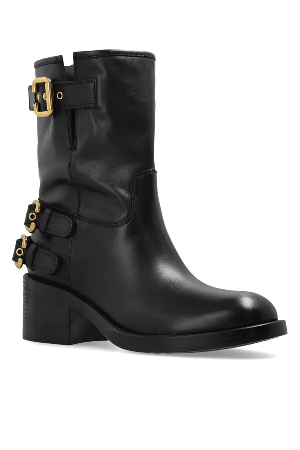 Chloé Dakota Buckled Ankle Boots