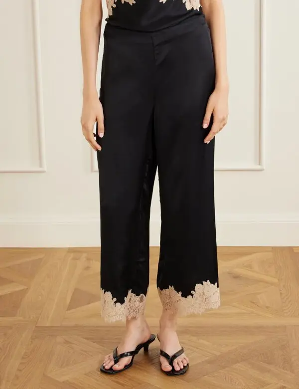 Rixo Lace-trimmed Casual Pants