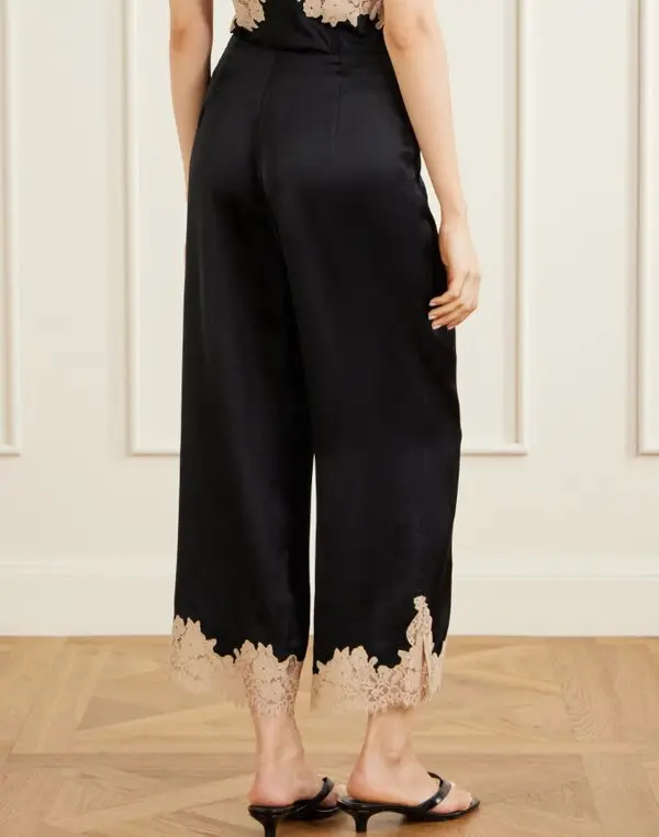 Rixo Lace-trimmed Casual Pants