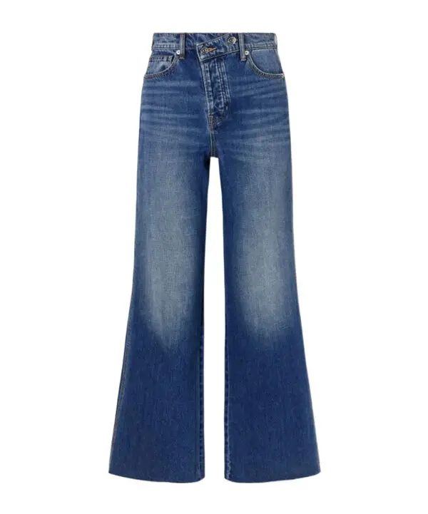 Veronica Beard Taylor High-rise Wide-leg Jeans - Blue