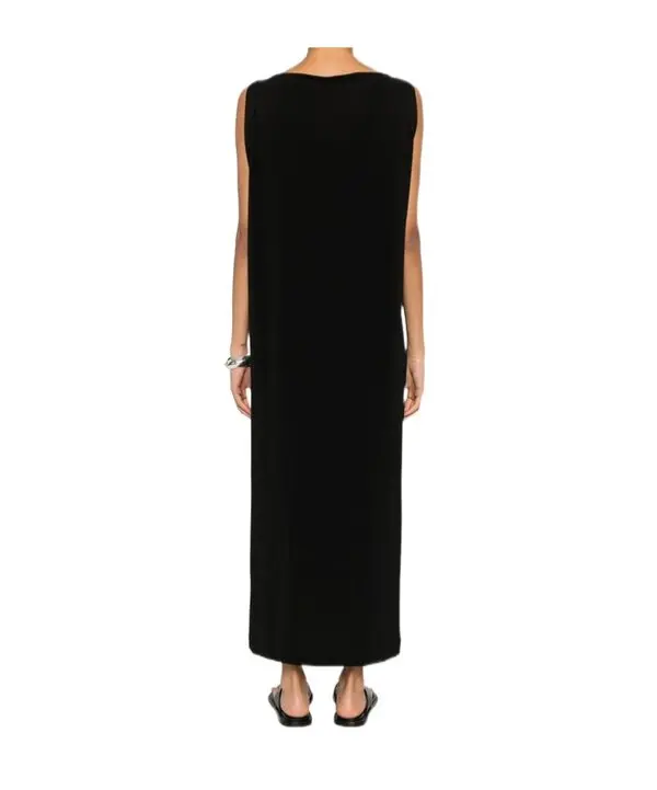 Issey Miyake Sleeveless Boat-neck Midi Dress