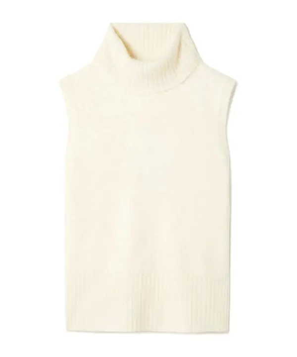 Veronica Beard Mazzy Roll-neck Sleeveless Vest