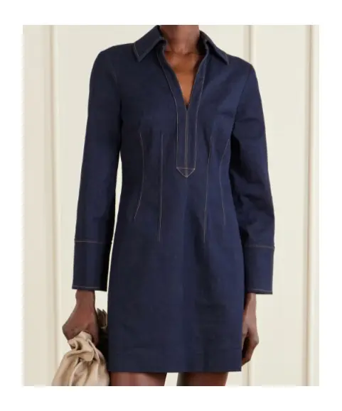Veronica Beard Raymond Denim Mini Dress