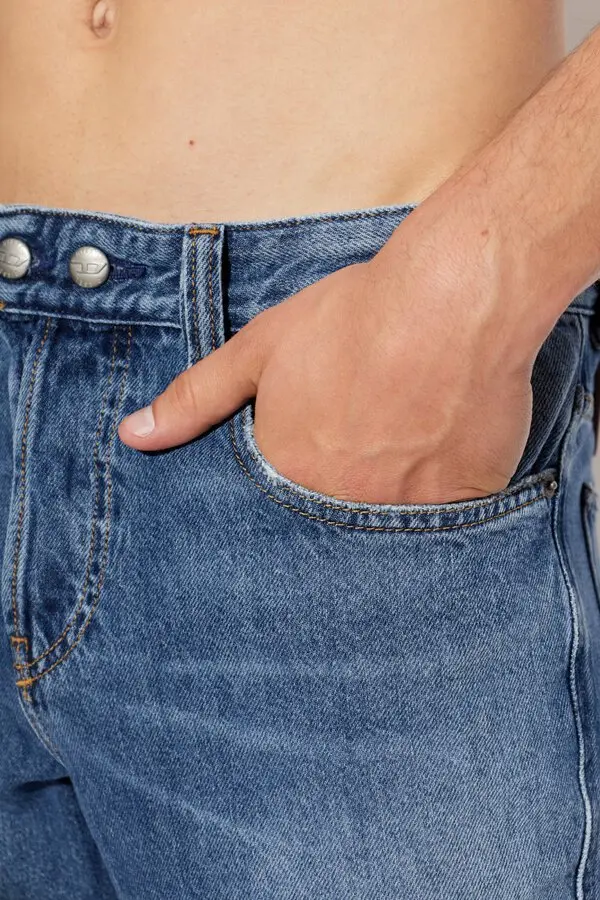 DIESEL® Bootcut Jeans With Distressing And Contrast Stitching