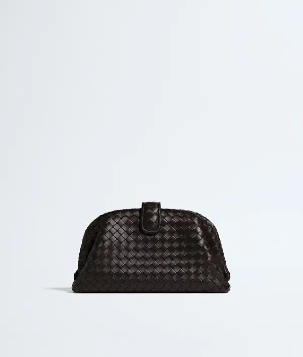 Bottega Veneta Small Lauren 1980 Clutch With Metal Chain Strap
