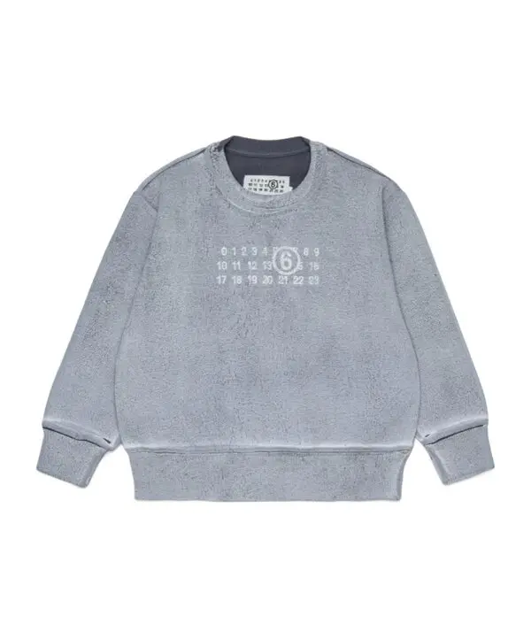 MAISON MARGIELA Logo-print Signature-stitch Sweatshirt