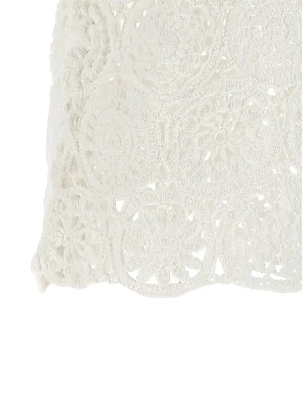 Comme Des Garçons Crochet Short-sleeved Knitwear