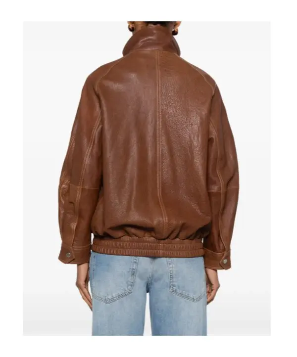 Nour Hammour Patchwork Leather Jacket
