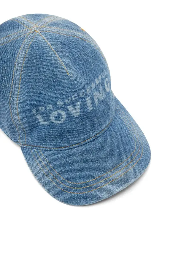 DIESEL® X Tinder Bleach-wash Logo-print Cap