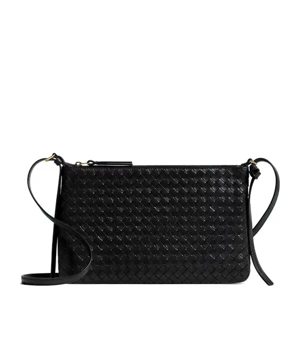 Bottega Veneta Intrecciato Piccolo Pouch - Black