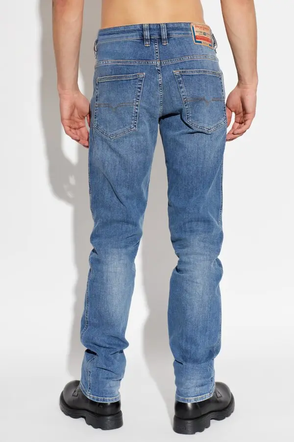 DIESEL® Mid-rise Tapered Leg Jeans With Belt Loops