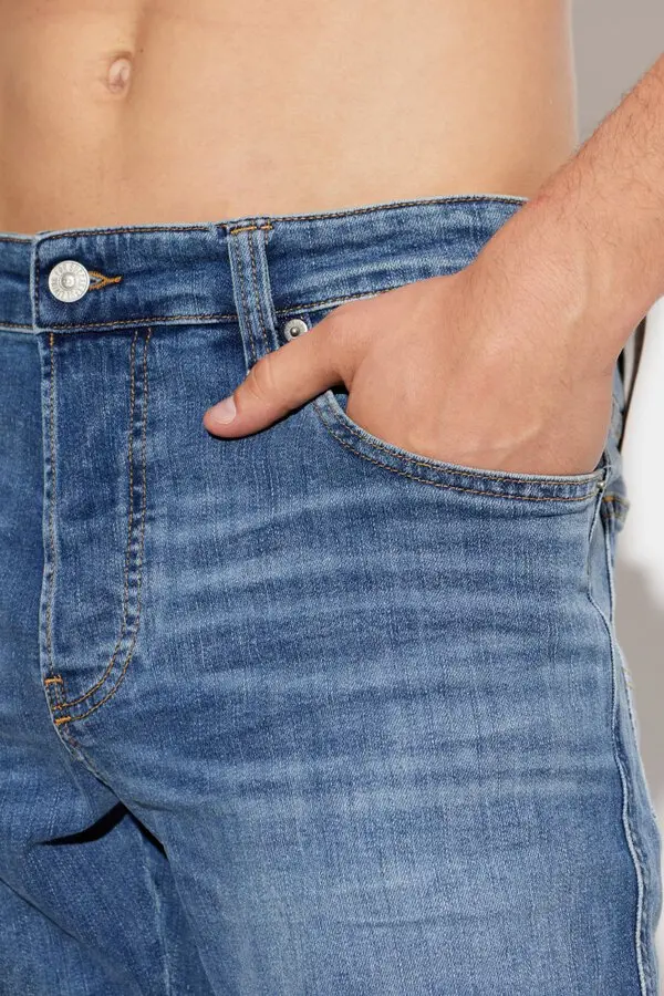 DIESEL® Mid-rise Tapered Leg Jeans With Belt Loops