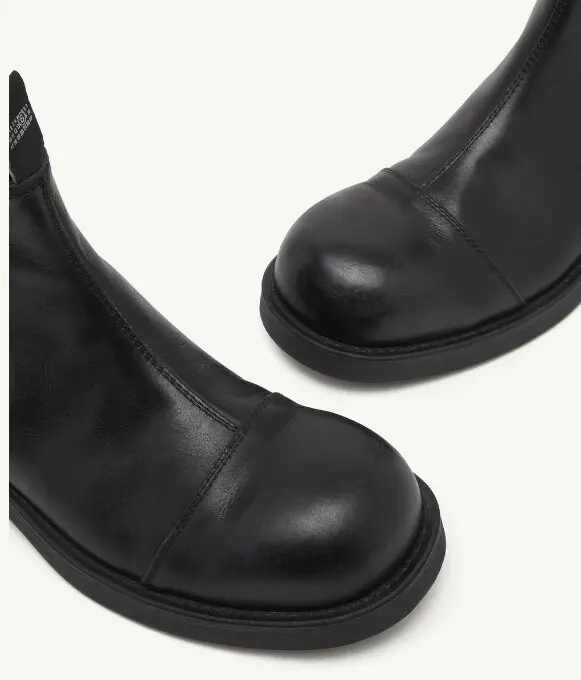 MAISON MARGIELA Calf Leather Chelsea Boots With Biker Sole
