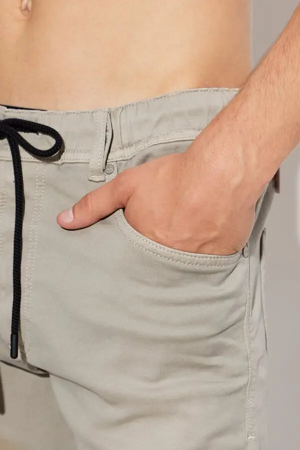 DIESEL® Drawstring Slim Pants - Nude