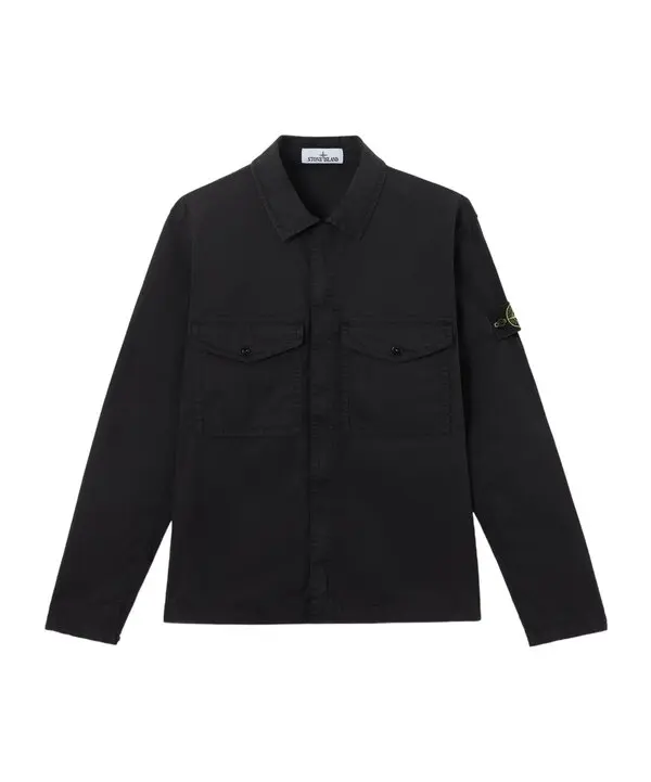 Stone Island Long-sleeved Shirt Jacket - Black