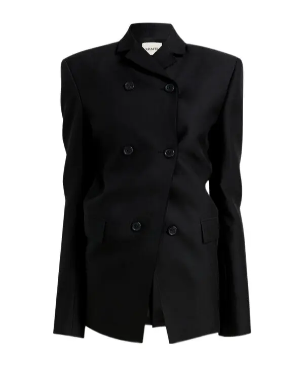 Khaite Rolo Double-breasted Blazer - Black