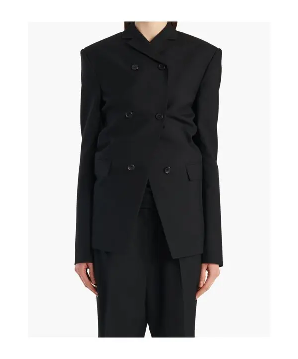 Khaite Rolo Double-breasted Blazer - Black