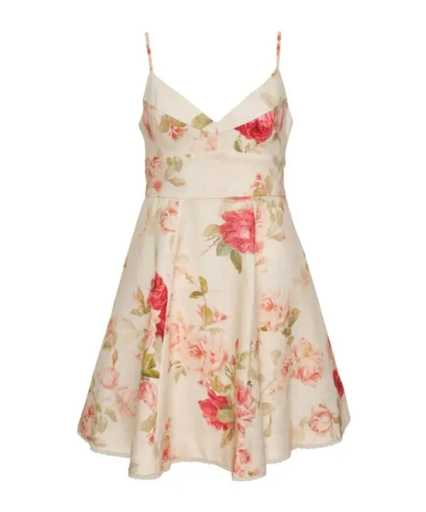 Zimmermann Roselight Floral Mini Dress - No