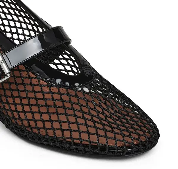 Alaïa Mary Jane Fishnet High Heels