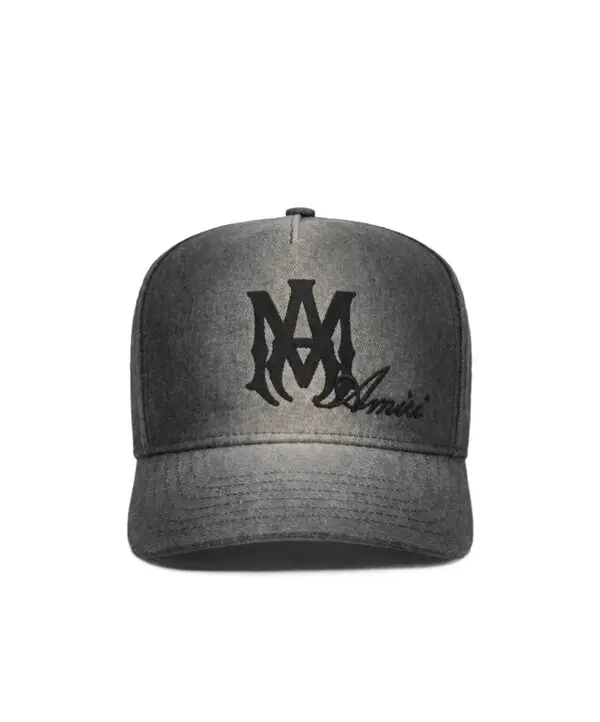 Amiri Monogram Logo Baseball Cap - Black