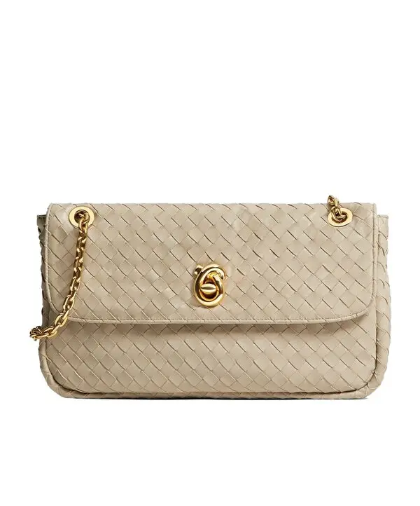 Bottega Veneta Madison Shoulder Bag - Off-white