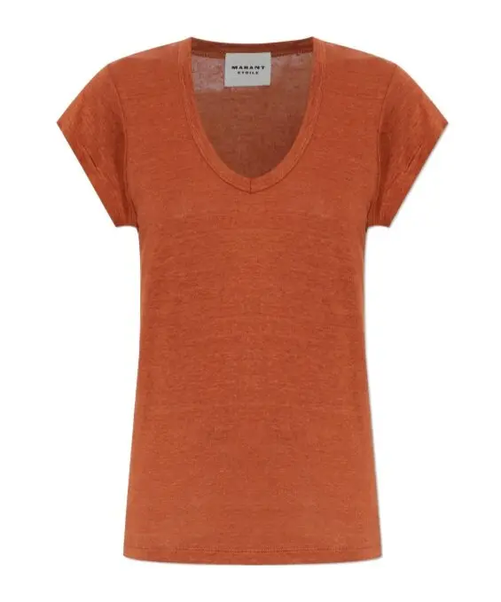 Isabel Marant Étoile Ribbed V-neck T-shirt