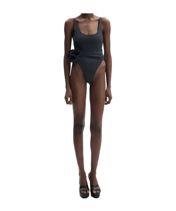 Magda Butrym Flower Scoop Neck Swimsuit