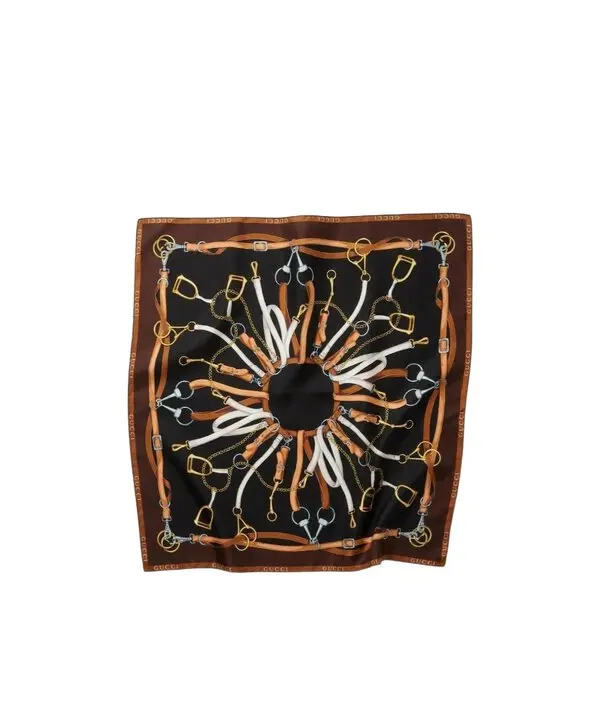 Gucci Printed Silk Twill Carre - Multicolor