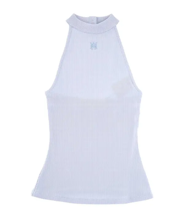 Amiri Logo Embroidered Halterneck Top