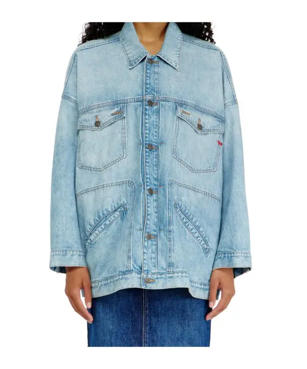 DIESEL® De-lin Bartack-stitch Denim Jacket
