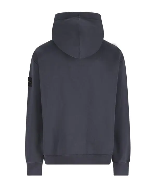 Stone Island Long-sleeved Zippered Hooded Sweatshirt