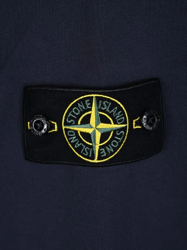 Stone Island Long-sleeved Zippered Hooded Sweatshirt