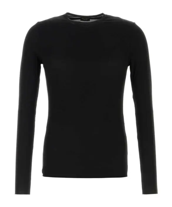 Gucci Long Sleeved Crewneck Knitted T-shirt