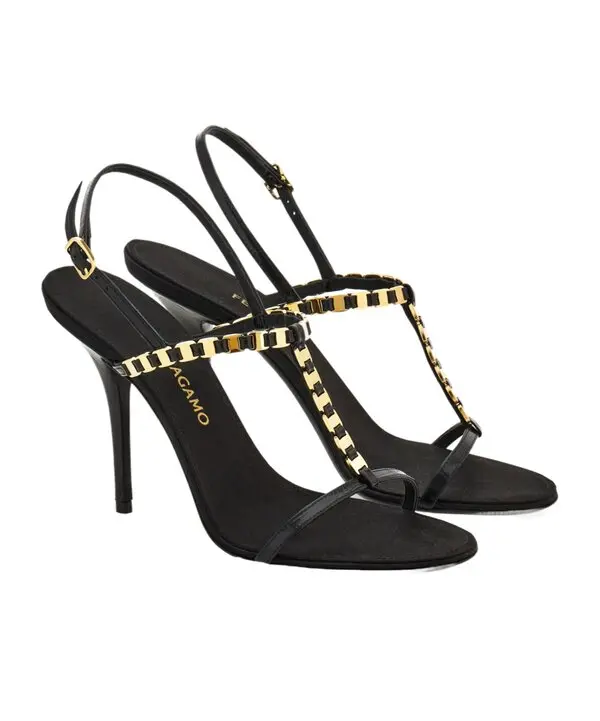 FERRAGAMO Vara Chain T-strap Sandal