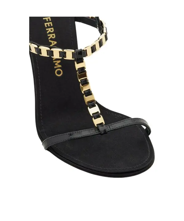 FERRAGAMO Vara Chain T-strap Sandal