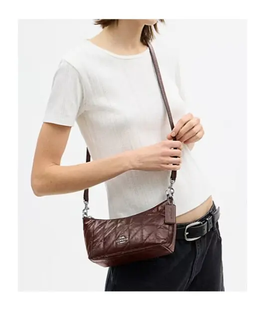COACH Quilted Details Caitlin Shoulder Bag