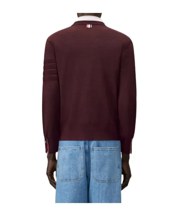 Thom Browne 4-bar Ottoman Milano-stitch Sweater