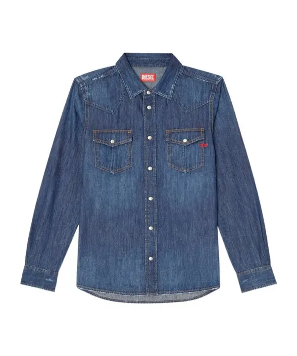 DIESEL® D-vega Denim Shirt - Dark Blue