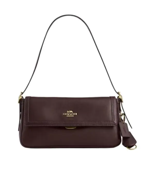 COACH Etta Small Flap Handbag - Black