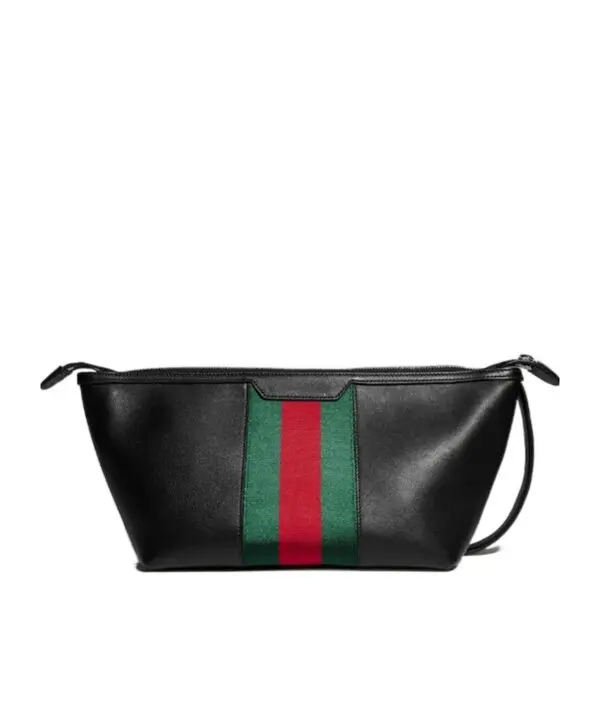 Gucci Mega Web Trademark Small Toiletry Case - Black