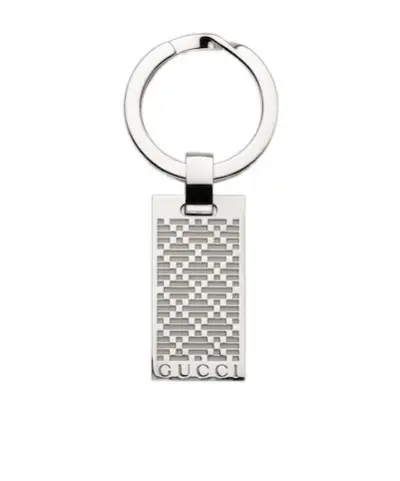 Gucci Diamante Keyring - Gray
