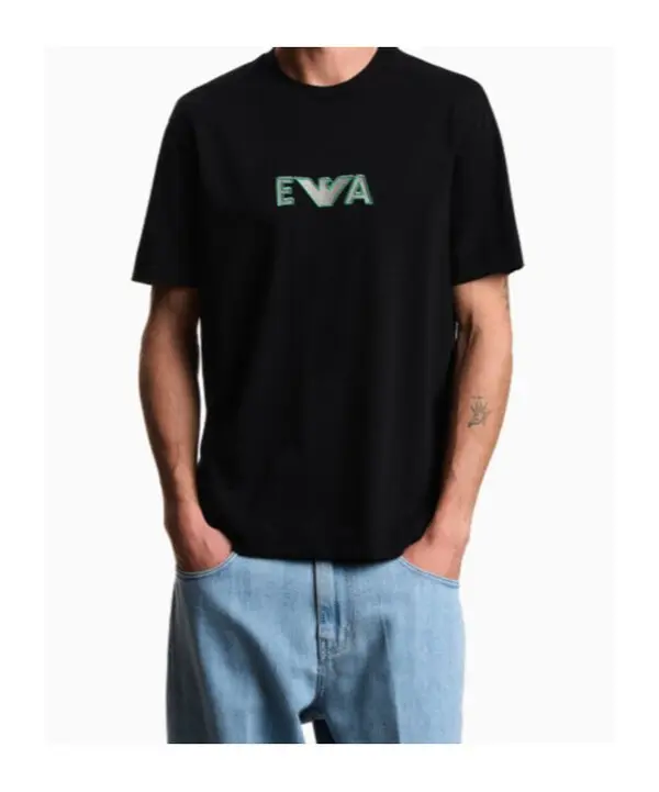 Emporio Armani Logo-embroidered T-shirt