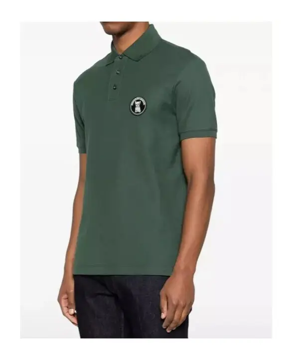 Emporio Armani Logo-patch Shirt-sleeve Polo Shirt