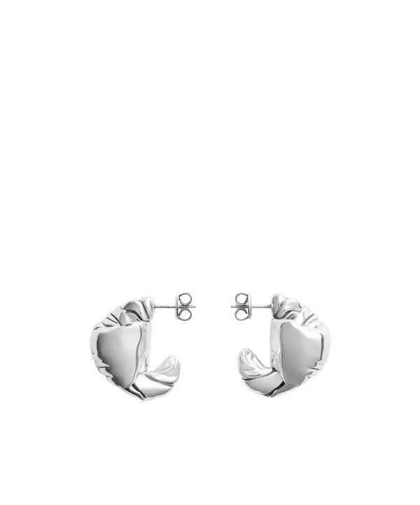Bottega Veneta Medium Knot Earrings - Silver