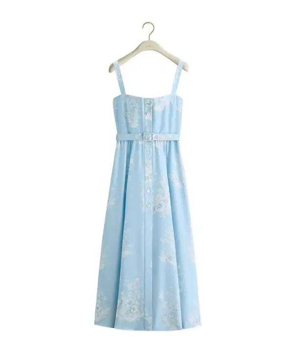 Dior Dioriviera Mid-length Belted Dress - Blue