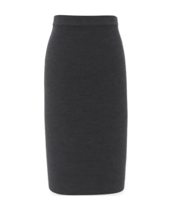 Saint Laurent High-waist Pencil Skirt - Gray