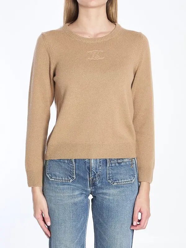 Celine Crew Neck Sweater In Heritage Cashmere