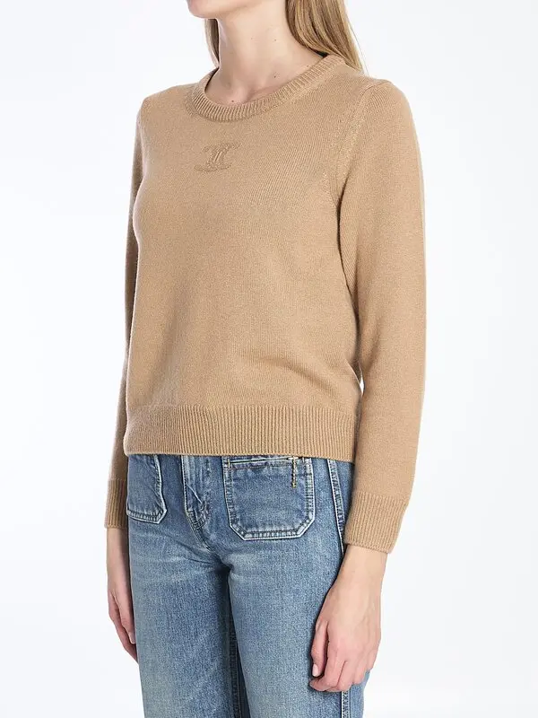 Celine Crew Neck Sweater In Heritage Cashmere