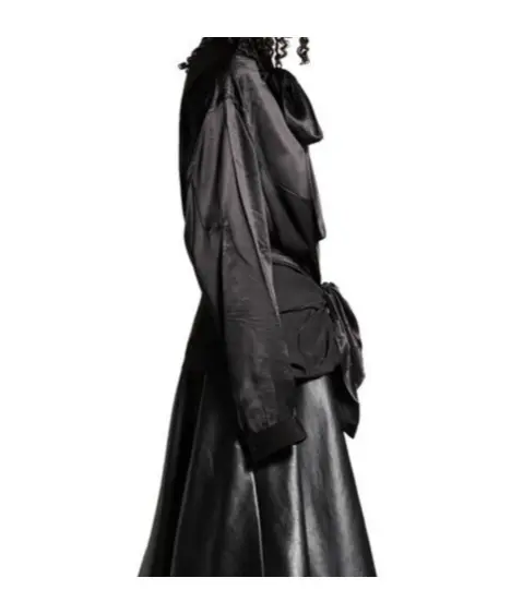 Balenciaga Satin Bow Detail Blouse